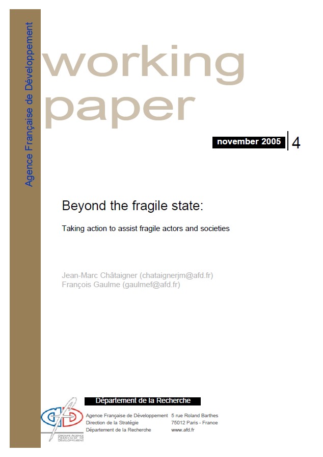 Beyond the fragile state: Taking action to assist fragile actors and ...